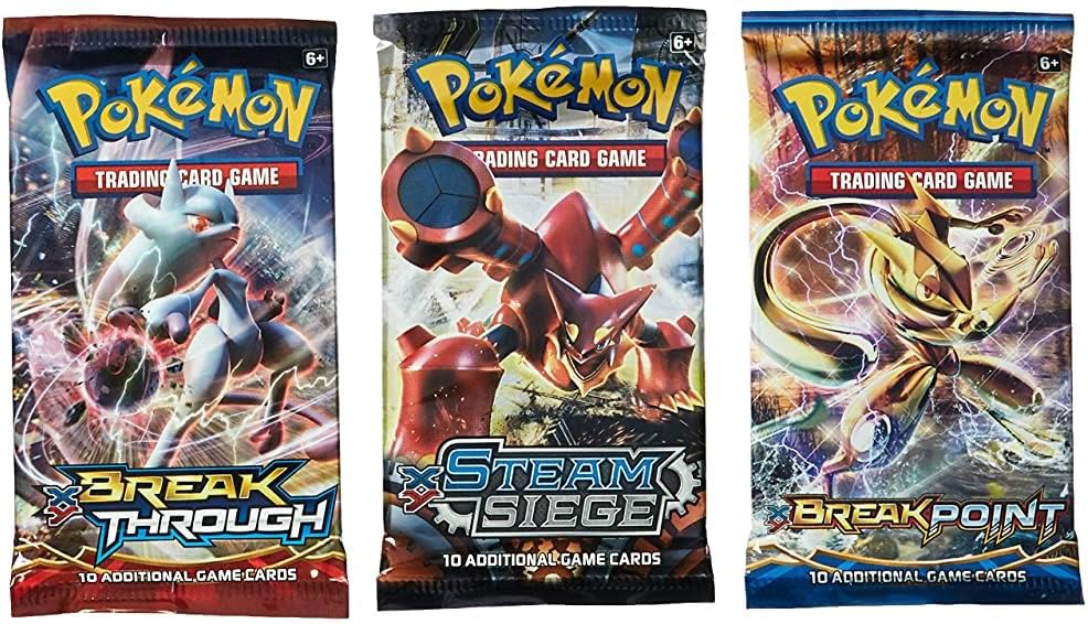 3 Random Pokemon Booster Packs, 30 Cards Total. | Lightning Card Collection